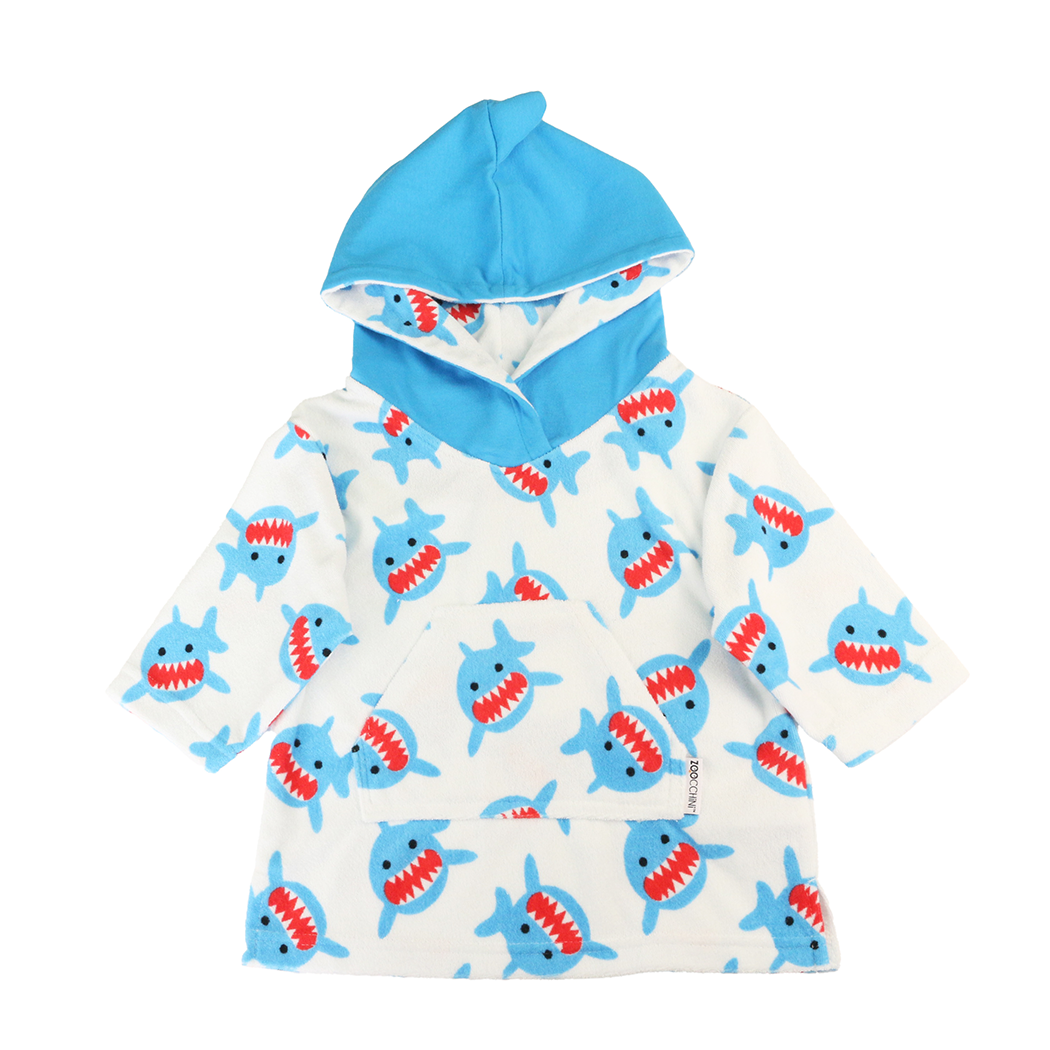 Baby Terry Swim Coverup - Sherman the Shark (New) – Zoocchini Wholesale
